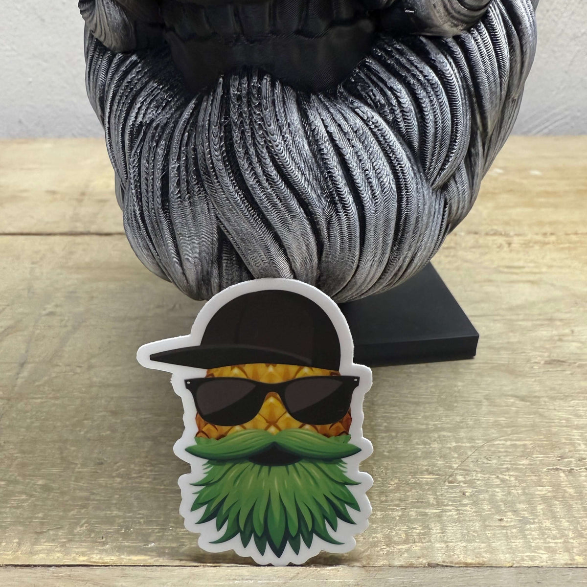 Upside Down Pineapple 3 Inch Sticker – Beard Guys Hat Club